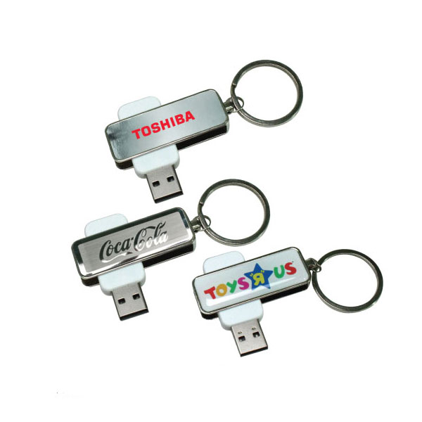 Metal USB Flash Keychain - Corporate